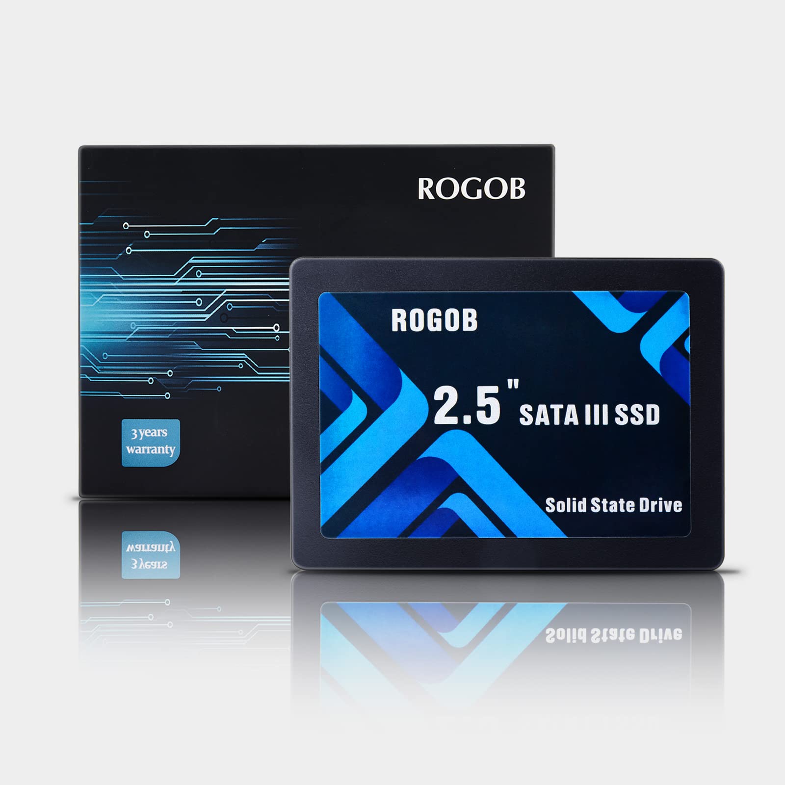 ROGOB 240GB SATA III 6GB/S SSD 2.5 inch 7mm (0.28") Internal Solid State Hard Drive for PC Laptop Ultrabook Desktop
