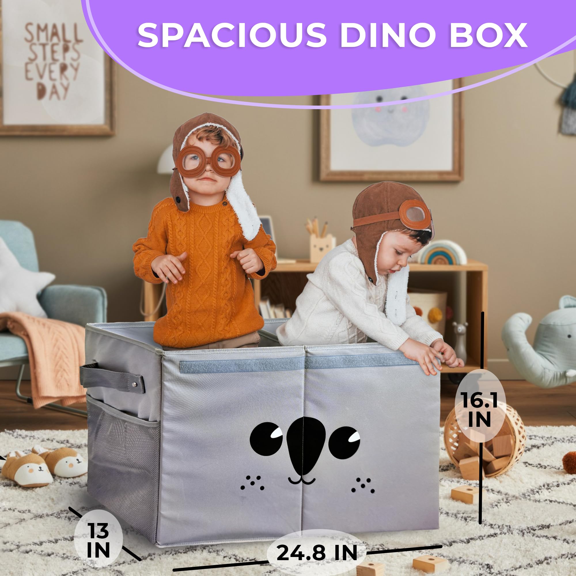 QUOKKA Toy Storage Box Elephant & Toy Storage Box Koala Playroom Organizers