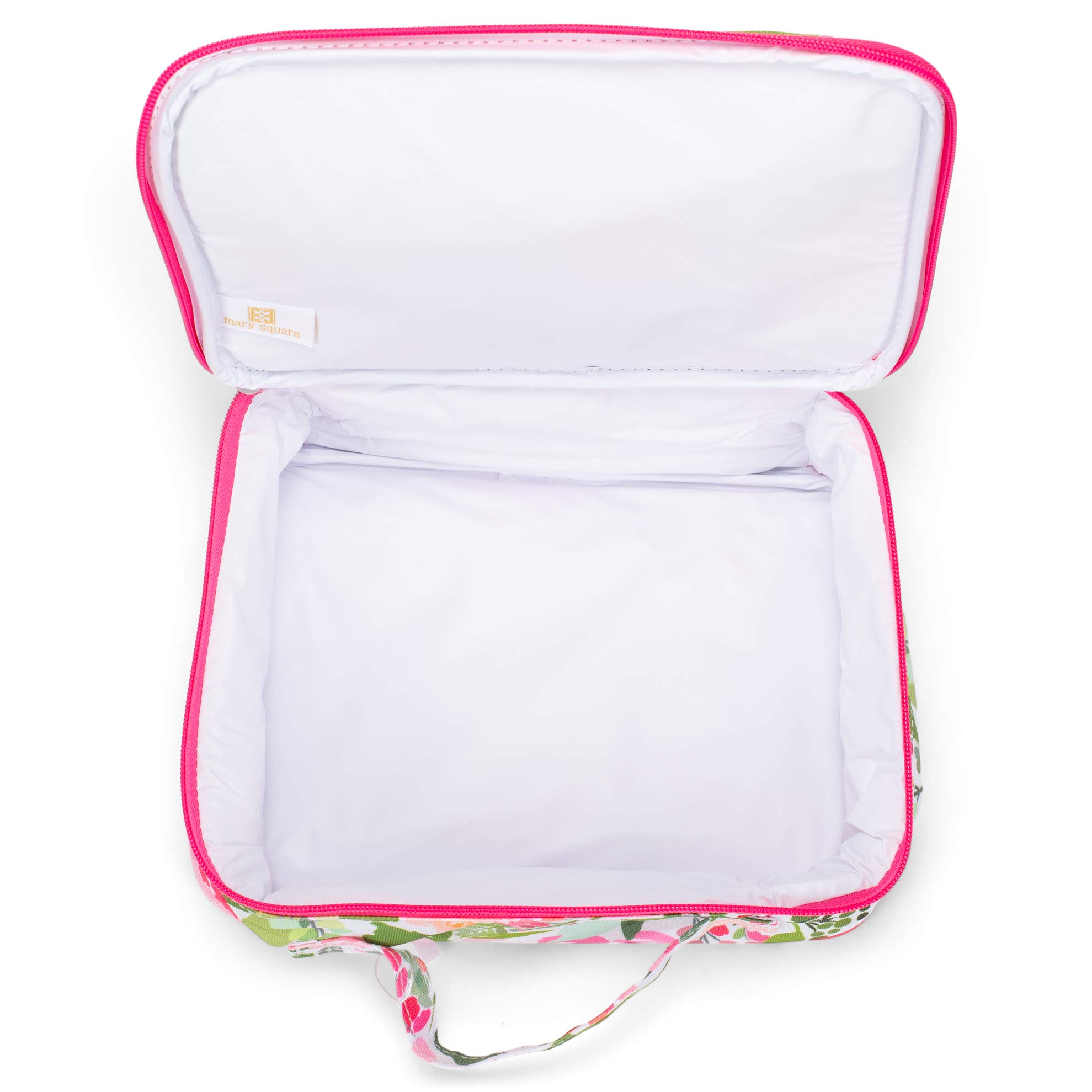 Mary Square Charlotte Floral Peony Water Resistant Soft Cooler Insulated Lunch Bag Tote
