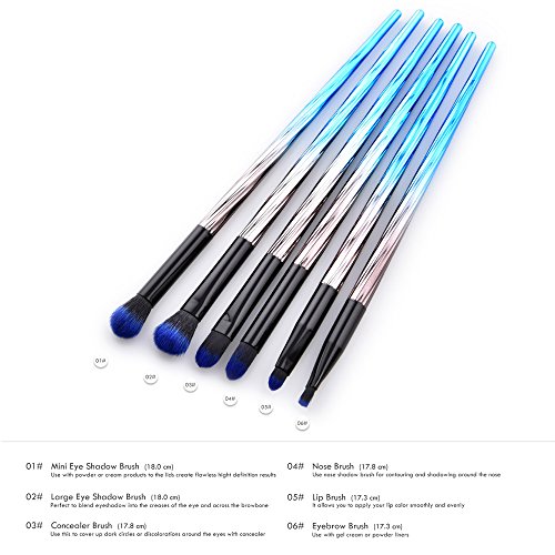 Rose Bushes And Gift 6pcs Pro Makeup Brushes Set Foundation Powder Eyeshadow Eyeliner Lip Brush Tool Womens Makeup