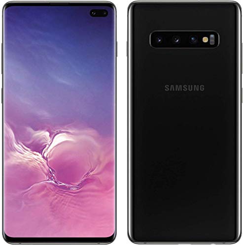 Samsung Galaxy S10+ Factory Unlocked Android Cell Phone | US Version | 512GB of Storage | Fingerprint ID and Facial Recognition | Long-Lasting Battery | Ceramic Black (SM-G975UCKEXAA)