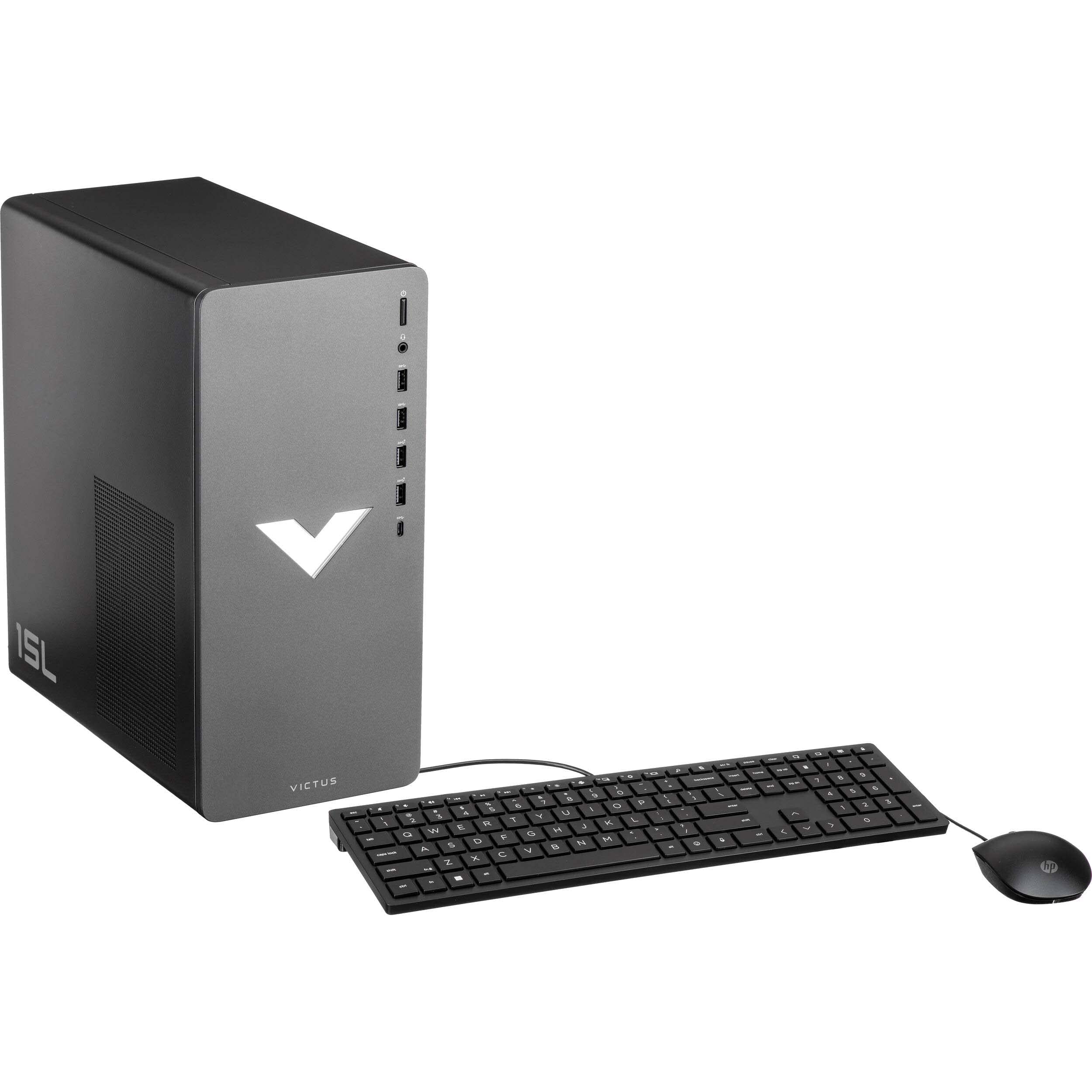 HP Victus 15L Gaming Desktop Computer - 12th Gen Intel Core i7-12700 up to 4.9 GHz Processor, 32GB RAM, 1TB NVMe SSD + 1TB HDD, GeForce RTX 3050 8GB Graphics, Wi-Fi 6 + Bluetooth, Windows 11 Pro