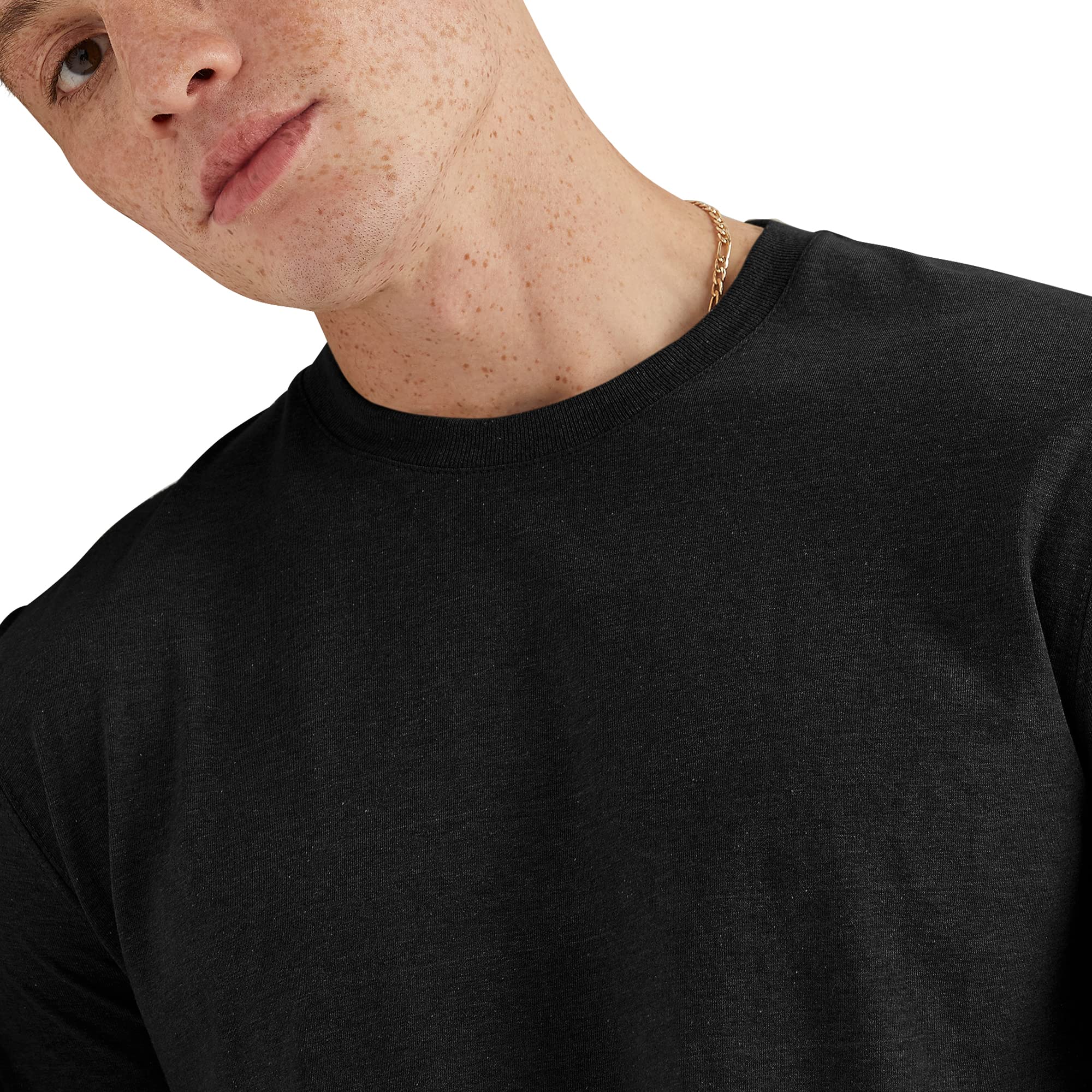 Hanes Originals Men's Tri-Blend Long Sleeve T-Shirt, Black, 2X Large