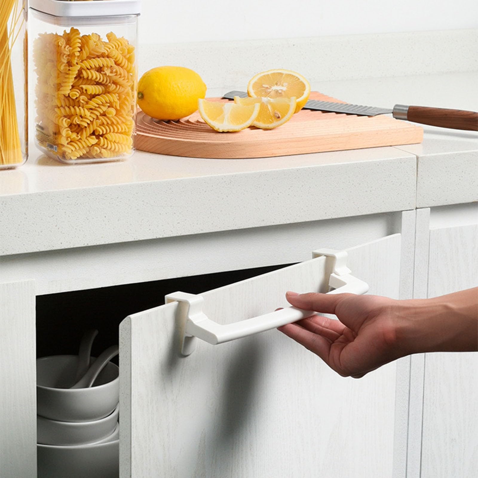 Towel Rack for Cabinet, Over Door Towel Rack, Towel Bar Holders, Bathroom Towel Holders, Dishcloth Storage Rack, 9.45 x 2.35 x 2.76 Inch Universal, for Kitchen Bathroom Over Cabinet Cupboard