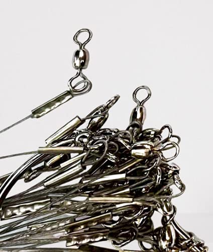high Low rig Leader Porgy scup (25pcs High Low Rig Silver Clear Coated)