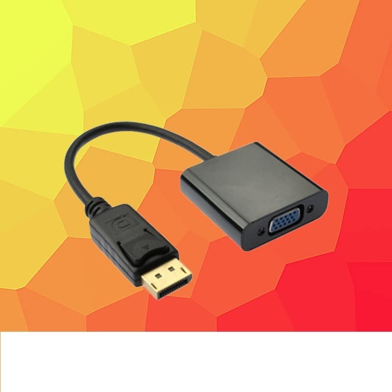 POLNED 2 DP to VGA Cables HD Video Conversion Cable (Color : White)