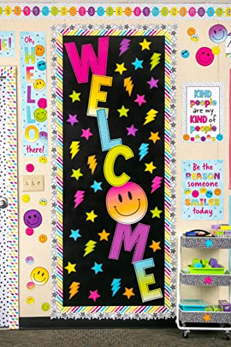 Teacher Created Resources Black and White Stars Die-Cut Border Trim