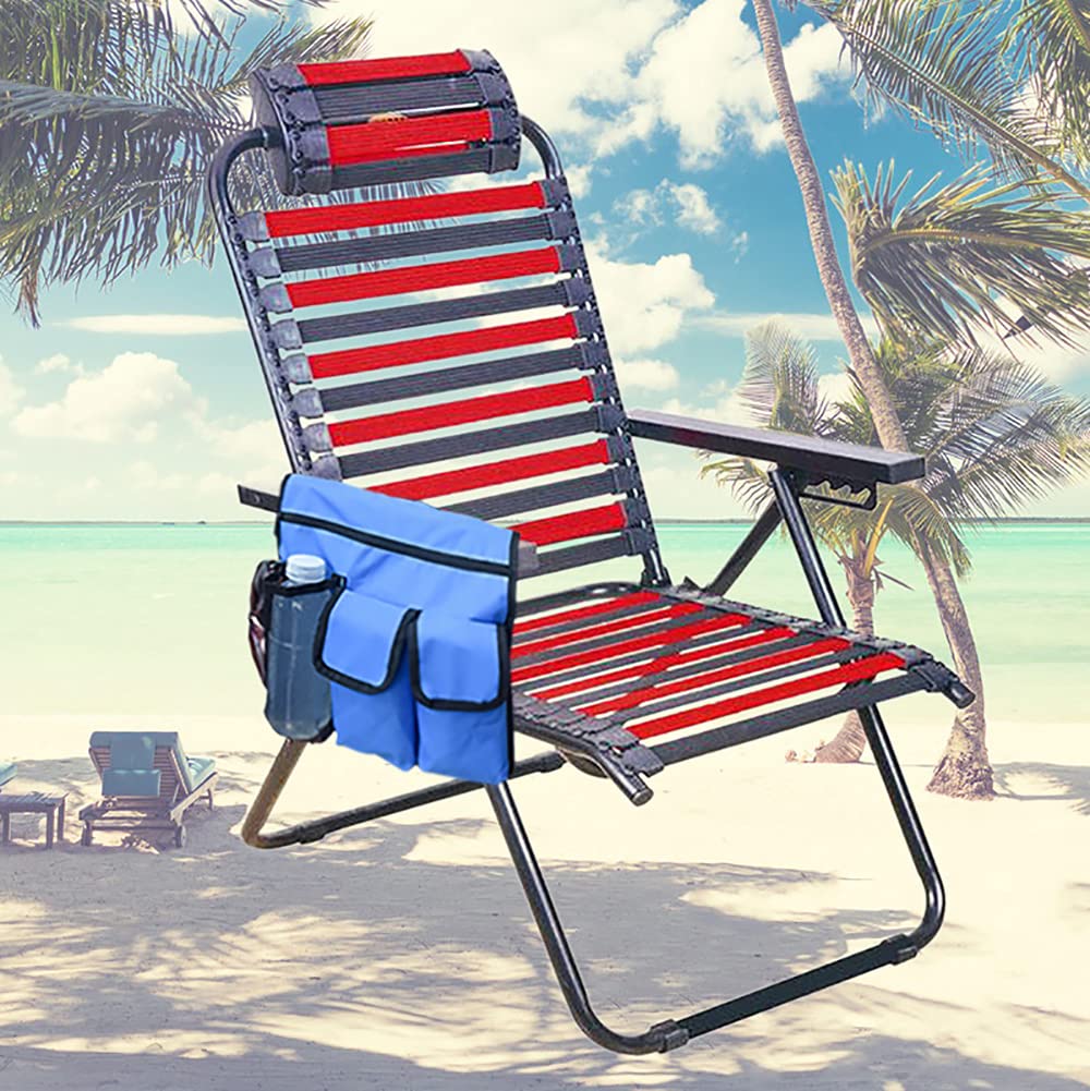 iCaicoyo Chair Armrest Organizer Bag for Beach Camping Storage Organizer Side Hanging Pouch Bag for Outdoor Chair