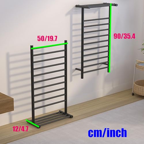 Towel Warmer for Towels Bathrobes and Blankets,Wall Mounted Heated Towel Rack Fast Heating,Stainless Steel Heated Drying Rack,Brushed Gold,Plug in (Black Plug in)