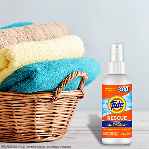 Tide Laundry Stain Remover with Oxi, Rescue Clothes, Upholstery, Carpet and more from Tough Stains, 3oz (Pack of 2)