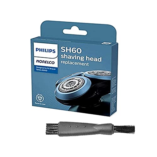Philips Norelco SH60/72 Replacement Blades | Slef-Sharpening SkinProtect Blades with Shaver Cleaning Brush - (Bundle)