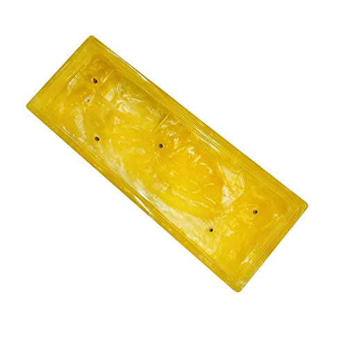 Ronyme Resin Keyboard Case DIY Keyboard Shell for Anne Pro2 Mechanical Gaming Keyboard Made Resin Materials, Yellow