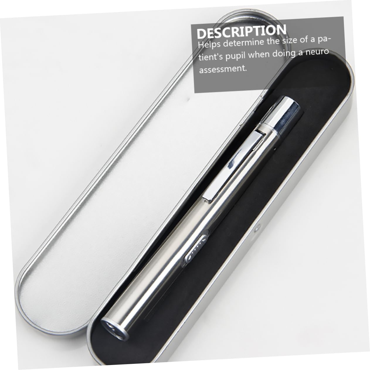 TOPPERFUN 2pcs Flashlight Waterproof Handheld Pen Light Pen Electric Torch Penlights Nursing Pen Lights Rechargeable Flash Light Medical Pen Light Pen for Doctors LED Silver Metal