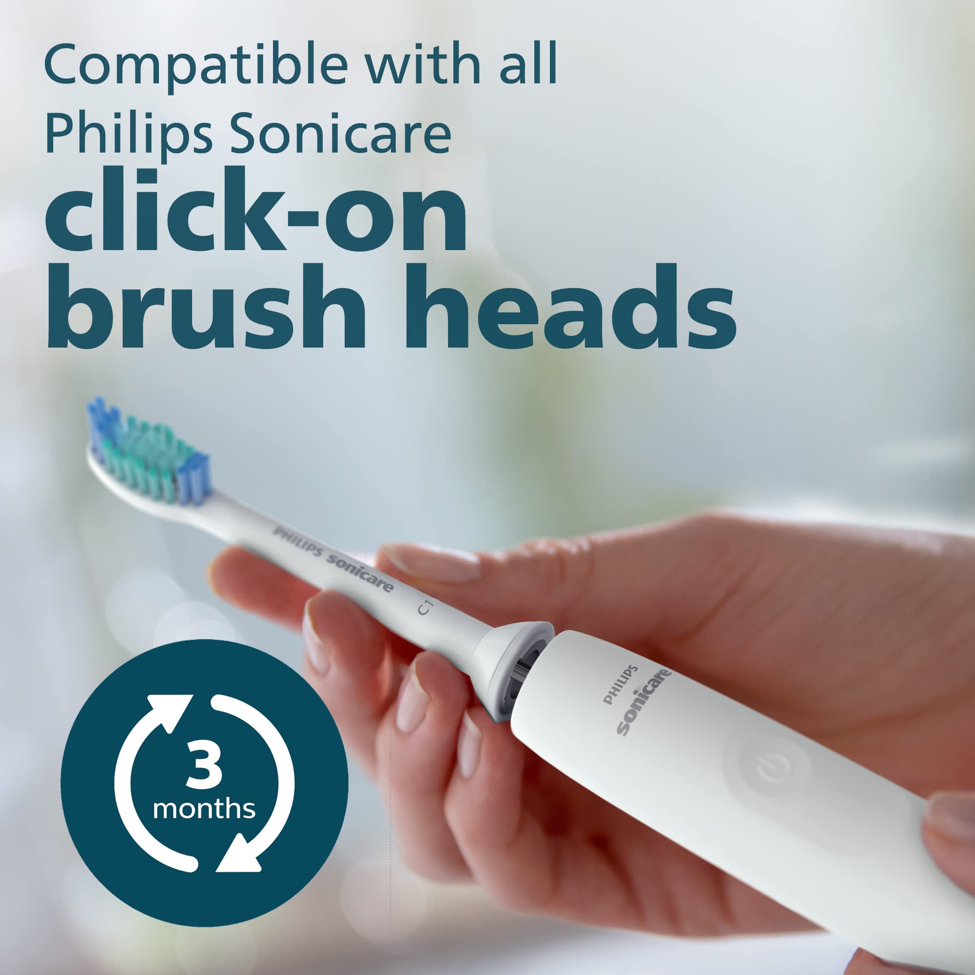 Philips Sonicare Power Toothbrush, Rechargeable Electric Toothbrush with Pressure Sensor, White