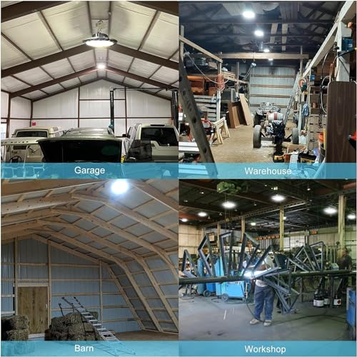 Upgrade 20Pack 280W LED High Bay Light AC100-277V 42000LM High Bay LED Light, 5000K UFO Lights for Commercial Bay Lighting(Coverage:66~110ft at Height:30~50FT)