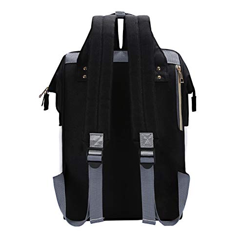 Powerful Tornado Diaper Bag Backpack Large Capacity Mommy Bags Multifunction Nappy Bag Travel Back Pack Black-Style
