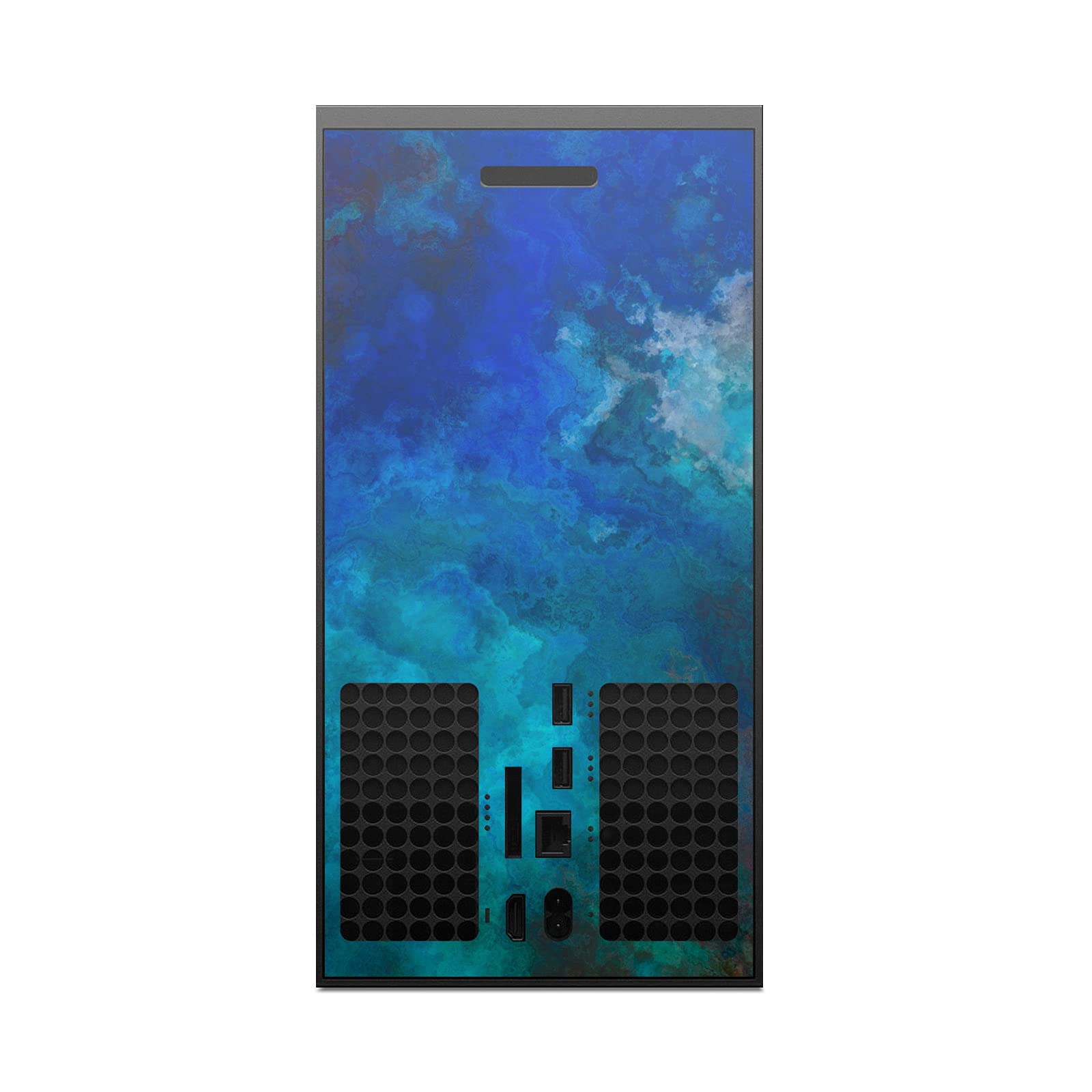 Head Case Designs Officially Licensed LebensArt Blue Malachite Art Mix Matte Vinyl Sticker Gaming Skin Case Cover Compatible with Xbox Series X Console
