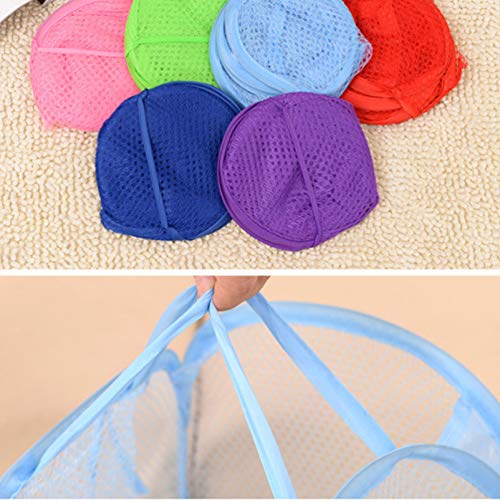 Yardwe Popup Mesh Laundry Basket, 1PC Collapsible and Portable Clothes Washing Laundry Hamper for Laundry Room, Bathroom, Kids Room, College Dorm or Travel (Black)