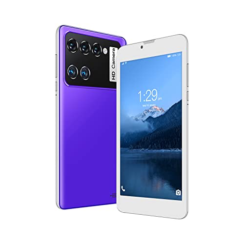 New HD 7-inch Tablet Computer, Android WiFi Bluetooth Voice Call Learning Game Tablet, Eight Core Processor Support Communication Function, Holiday Gift for Adults Kids (Purple)