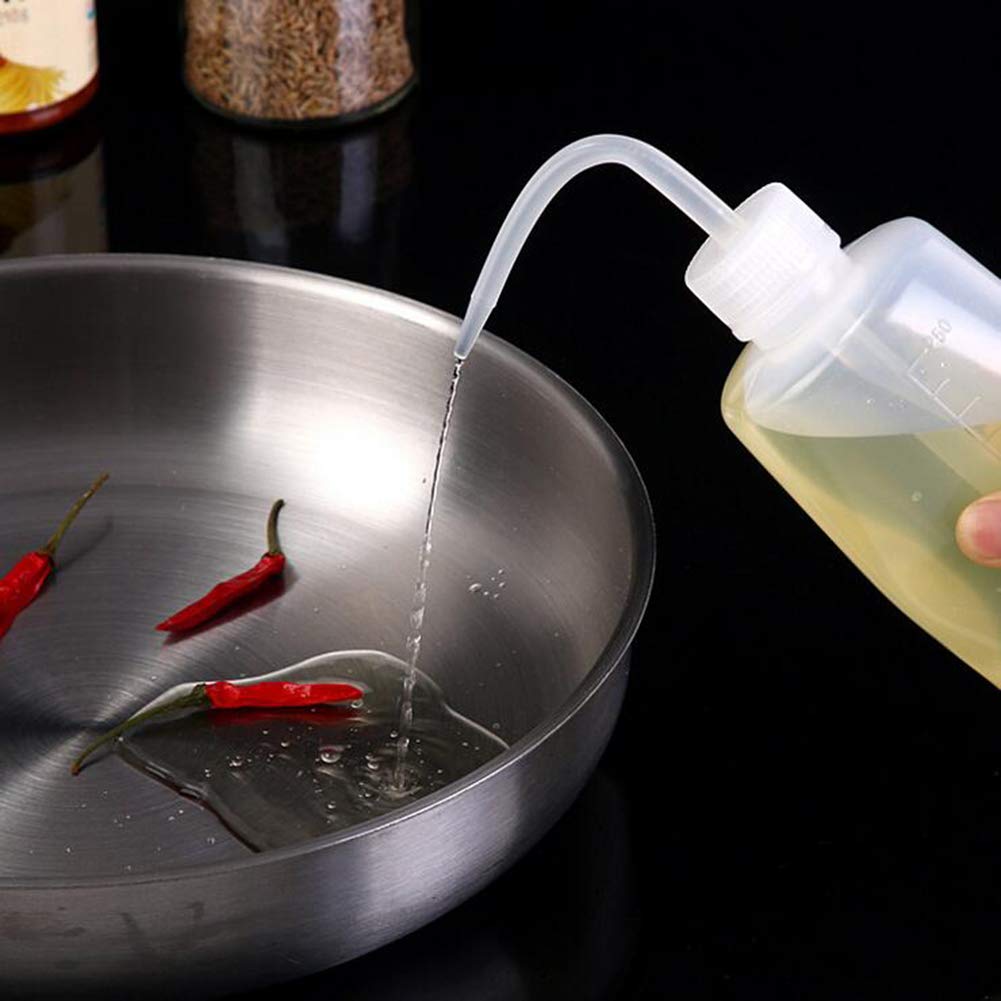 VANTOBEST 2Pcs 1000ml/34oz Clear Plastic Wash Bottle Plastic Squeeze Tattoo Bottle with Narrow Mouth Squirt Bottle Containers Cans Pots Watering Tool for Gardening Lab Industry