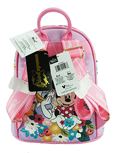 Wondapop Disney Daisy Duck 11" Vegan Leather Fashion Mini Backpack