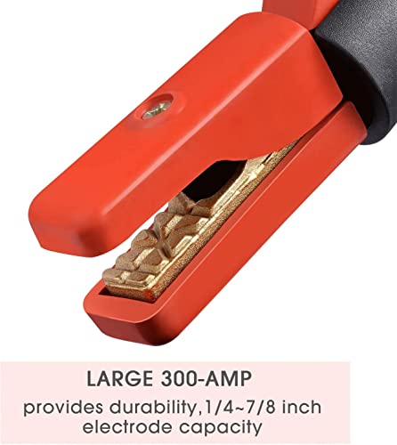 Reboot Welding Electrode Holder 300AMP Copper Heavy Duty Jaw Holding Plier Electrode Clamp of Welding Machine ARC Welder American Design