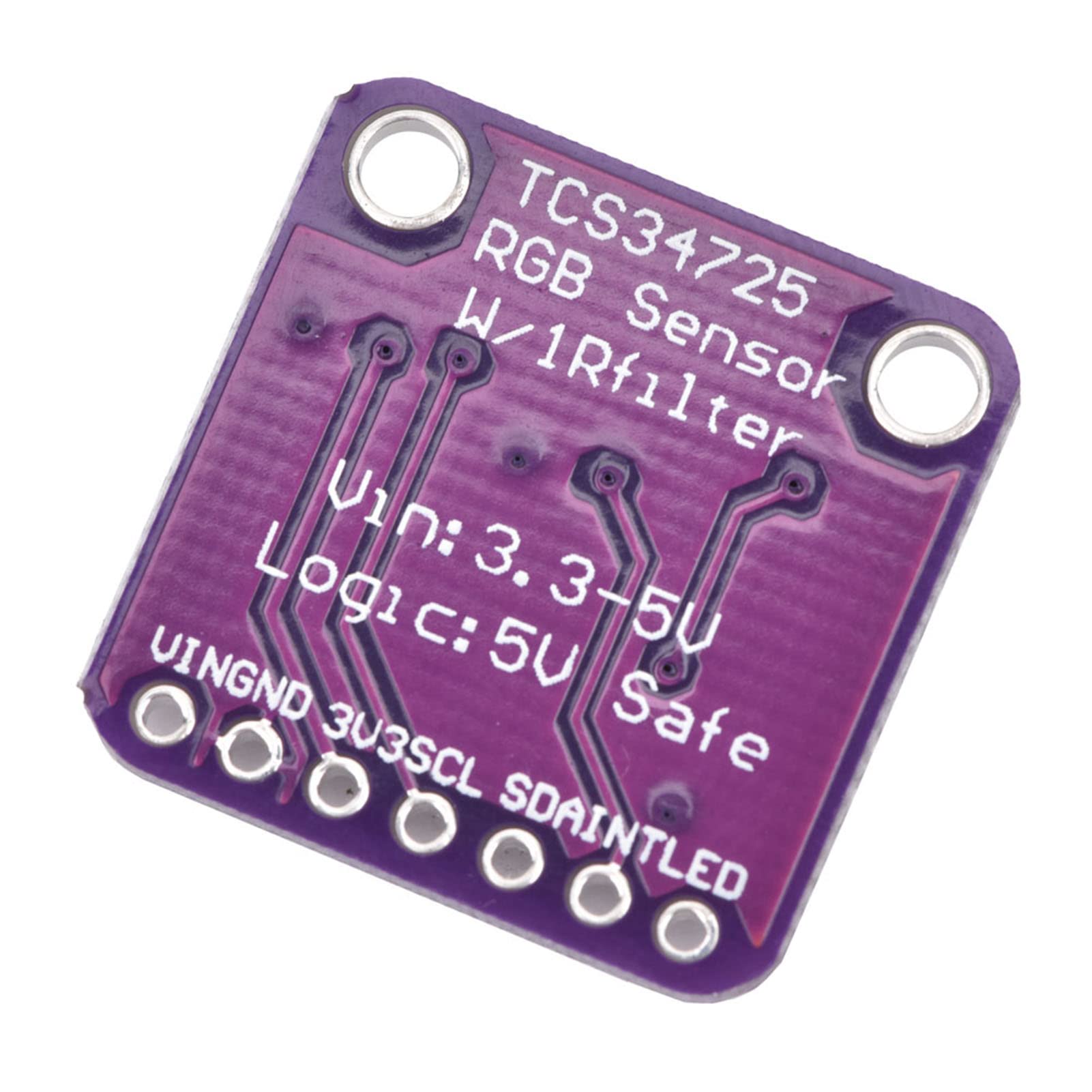 RGB Color Sensor, Colour Sensing Module High Sensitivity 3800000:1 Dynamic Range 400kbit/s Data Rate for Industrial Automation