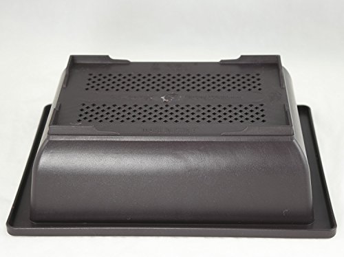 Rectangular Plastic Bonsai Training Pot, Cactus & Succulent Planter + Tray 10"x 7.5"x 3" - Dark Brown