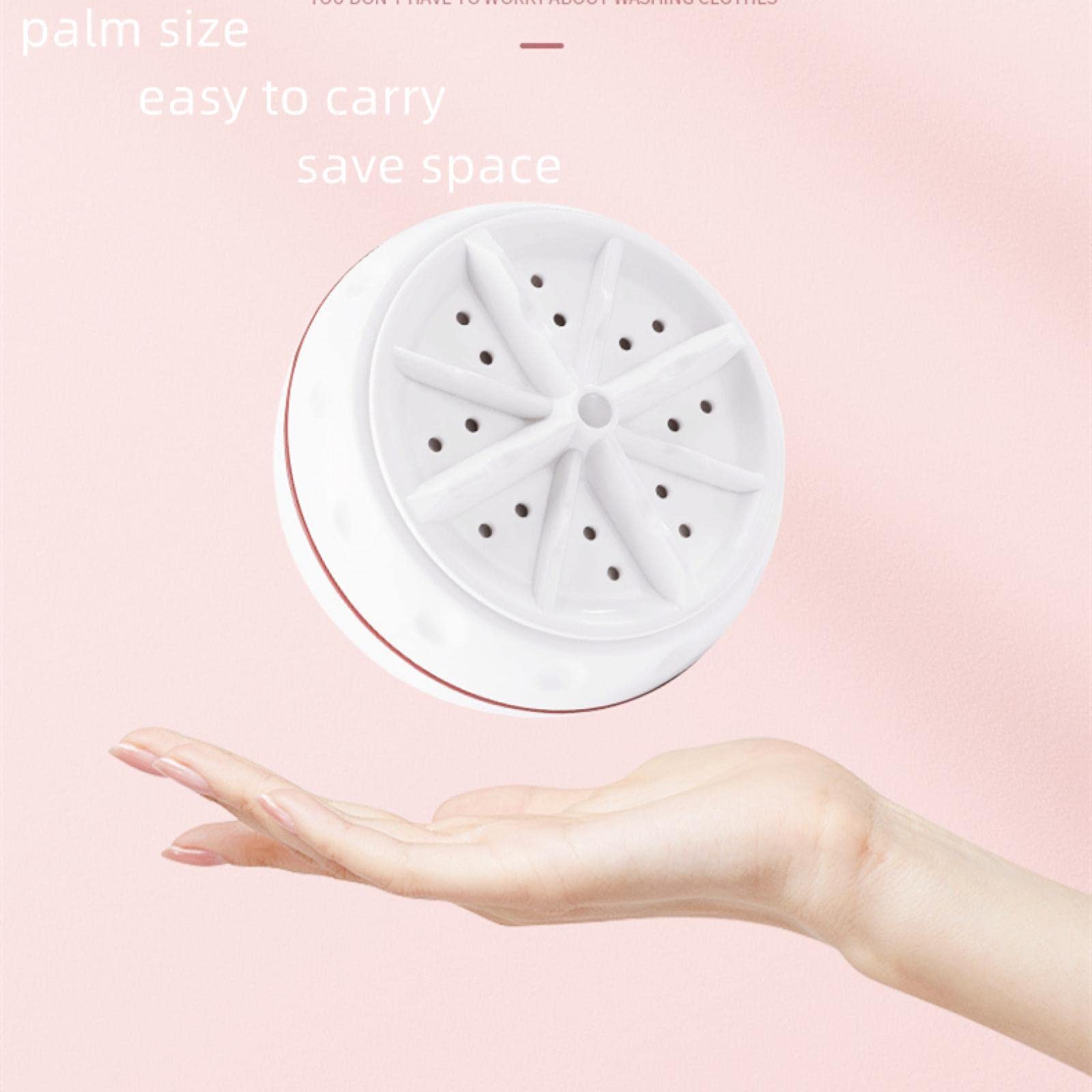 HUANGY Mini Portable Foldable Washing Machine Baby Clothes Underwear Personal Camping RV Travel Home Small Washing Machine Portable USB Powered Ultrasonic Vibrating Laundry Tray