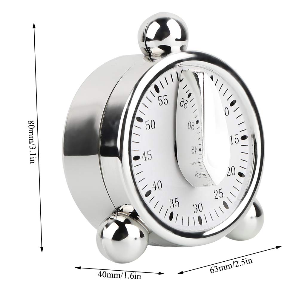 Kitchen Mechanical Timer, 60minutes Cooking Reminders Alarm Clock Countdown Timer for Home Apartment Office
