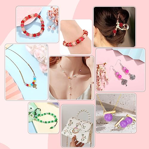 shynek 753 Pieces Glass Beads Bracelet Making Kit, 24 Color Glass Beads for Jewelry Making with Spacer Beads, Bail Tube Beads, Charms and Elastic String for Bracelets