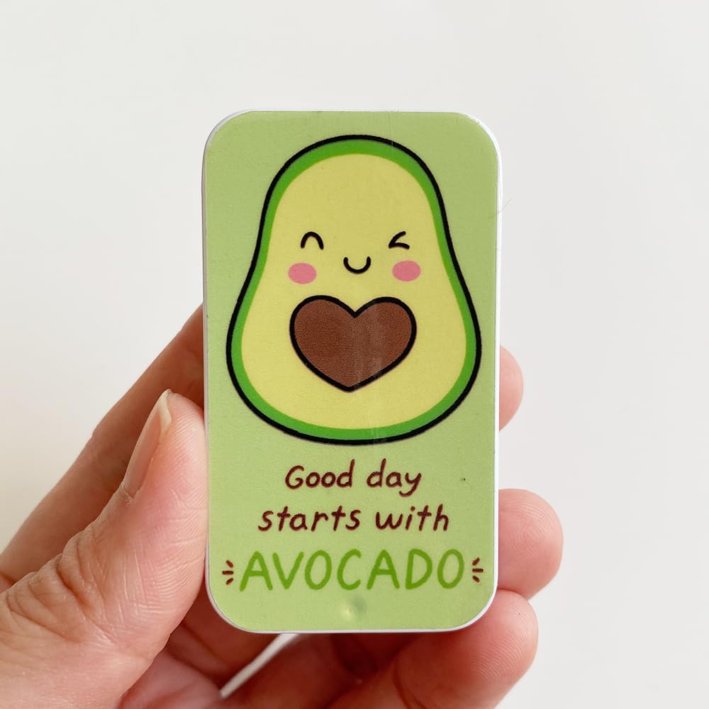 ZDDPDJ Cute Avocado Needle Case Magnetic Sewing Storage Container with Fruit Needle Minder Magnet for Cross Stitch Embroidery Needlepoint Craft Accessories