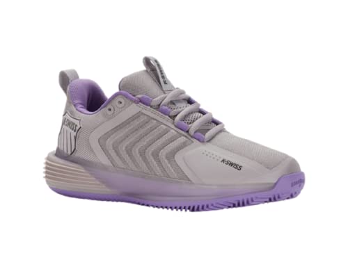 K-Swiss Women's Ultrashot 3 HB Tennis Shoe, Raindrops/Paisley Purple/Moonless Night, 10 M