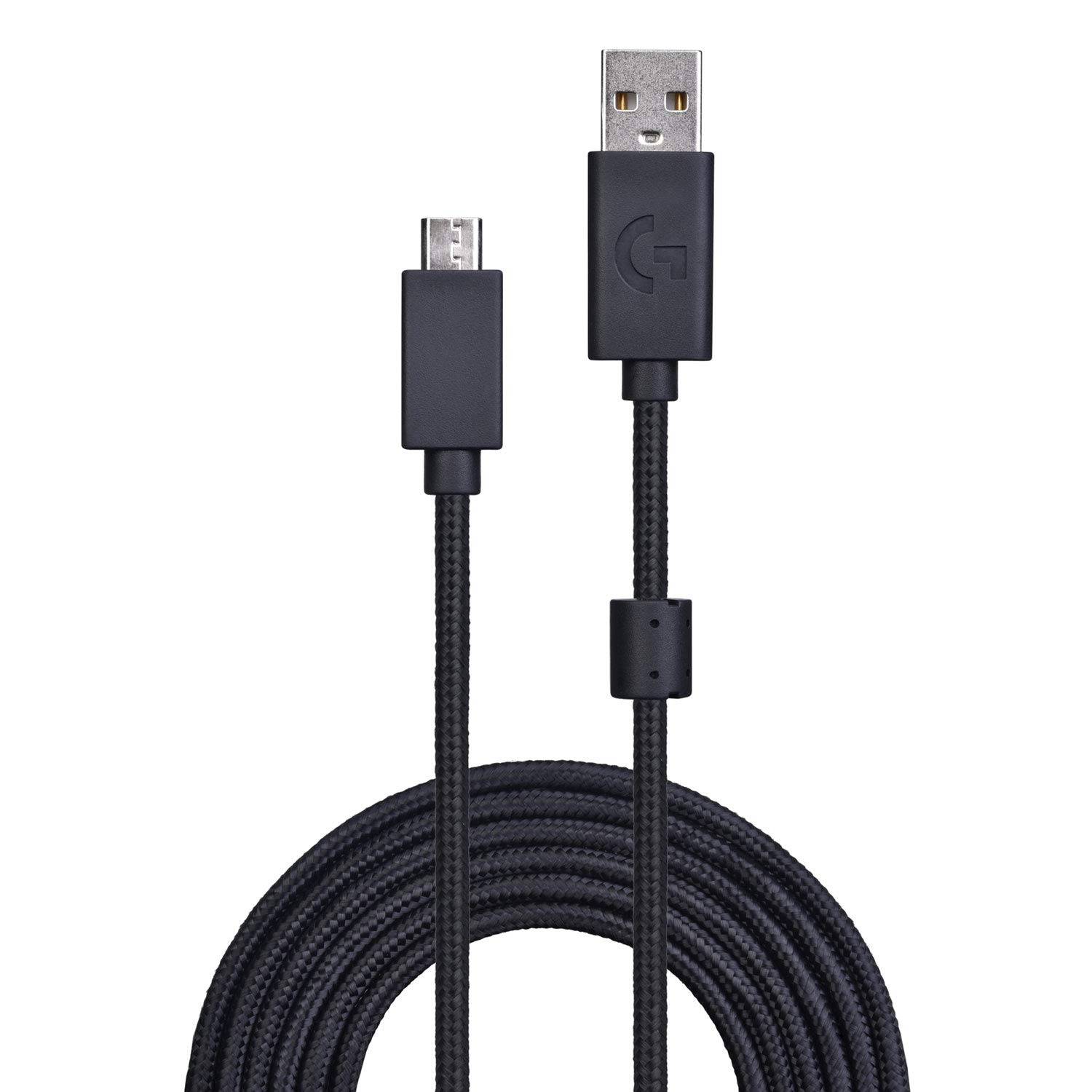 gozahad 2.0M Replacement Cable Cord for Logitech headset G633/G933, also working for Logitech Artemis Spectrum G633S/G933S USB Braided Cable