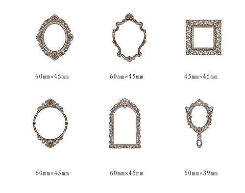 Rubber Stamps,Vintage Hollow Border Standard Stamp Frame Wooden Rubber Stamps for Card Making Journal Planner Scrapbooking Craft Supplies 7x5.3x2.4cm Style E