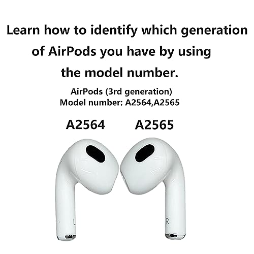 umiucrye Single Right Airpod replacement-3rd Generation Only Model NO.A2565,Wireless Bluetooth connectivity in-Ear,No Charging case or Charging Cable Included.White.