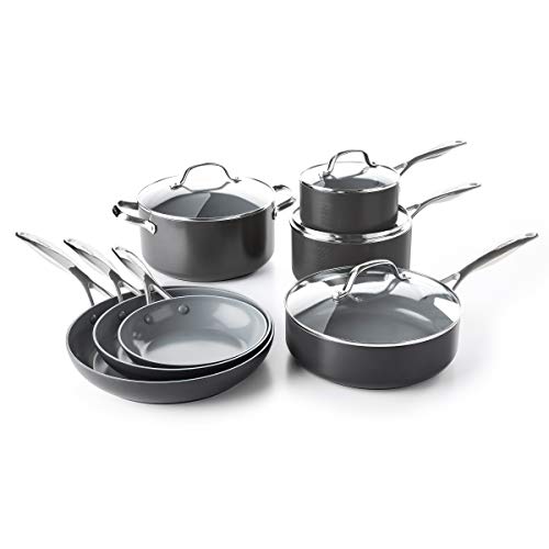 GreenPan Valencia Pro and Mini Healthy Ceramic Nonstick Cookware Set (11 Pieces)