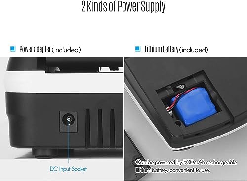SPUZZO Banknote Bill Detector Denomination Value Counter Detection with Battery Counterfeit Fake Money Currency Cash Checker Tester Machine for USD Euro