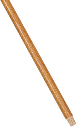Rubbermaid Commercial Products Broom Handle with Threaded Tip, 6-Inch Lacquered Wood handle for Floor Cleaning/Sweeping in Home/Office