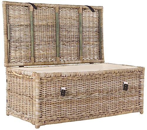 happimess Caden Storage Trunk, 46", Natural