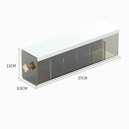 Underwear storage box, household wardrobe wall hanging non-perforated compartment storage, socks finishing transparent storage box wall mounted underwear storage box, for wardrobes and bathrooms