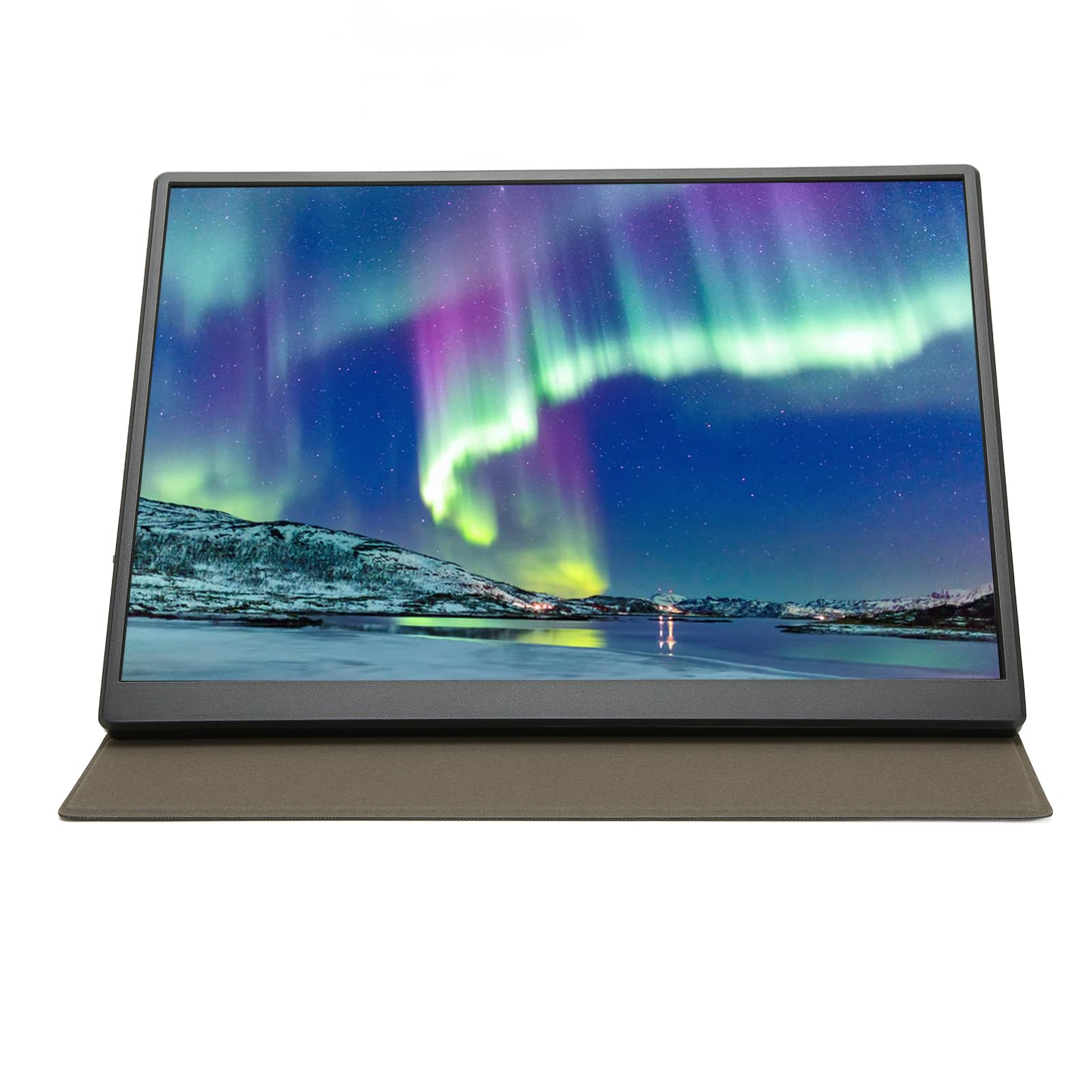 Small Screen Builtin Speakers FHD IPS Screen Portable 1920x1280 IPS Screen with PU Leather Case for Gaming