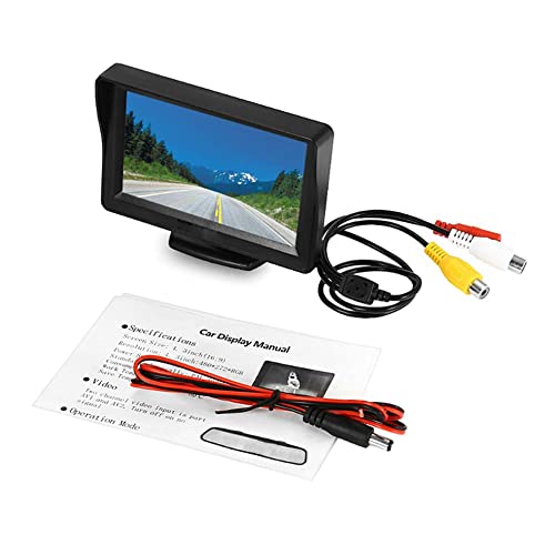 sowinkel 4.3in Car Display Monitor 800x480 Resolution PAL NT-SC IP65 Waterproof Media Player