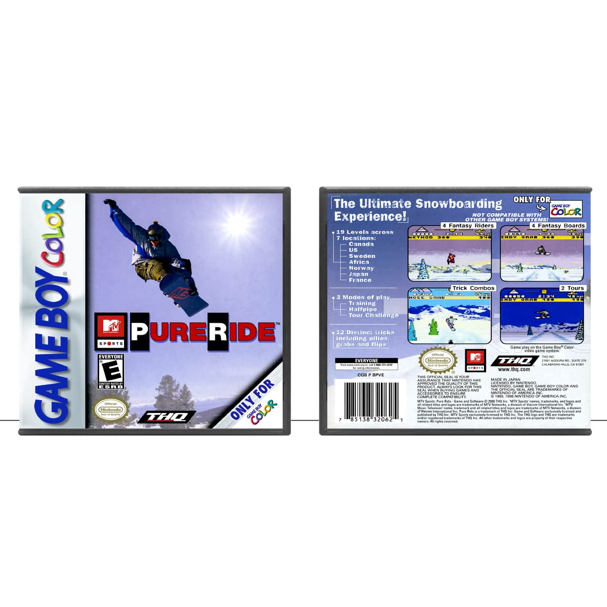 MTV Sports: Pure Ride | (GBC) Game Boy Color - Game Case Only - No Game