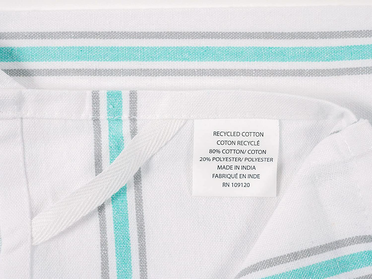KAF Home Bloom Kitchen Holiday Dish Towel Set of 4, Cotton Rich, 18 x 28-inch (Easter Gingham Bunny)