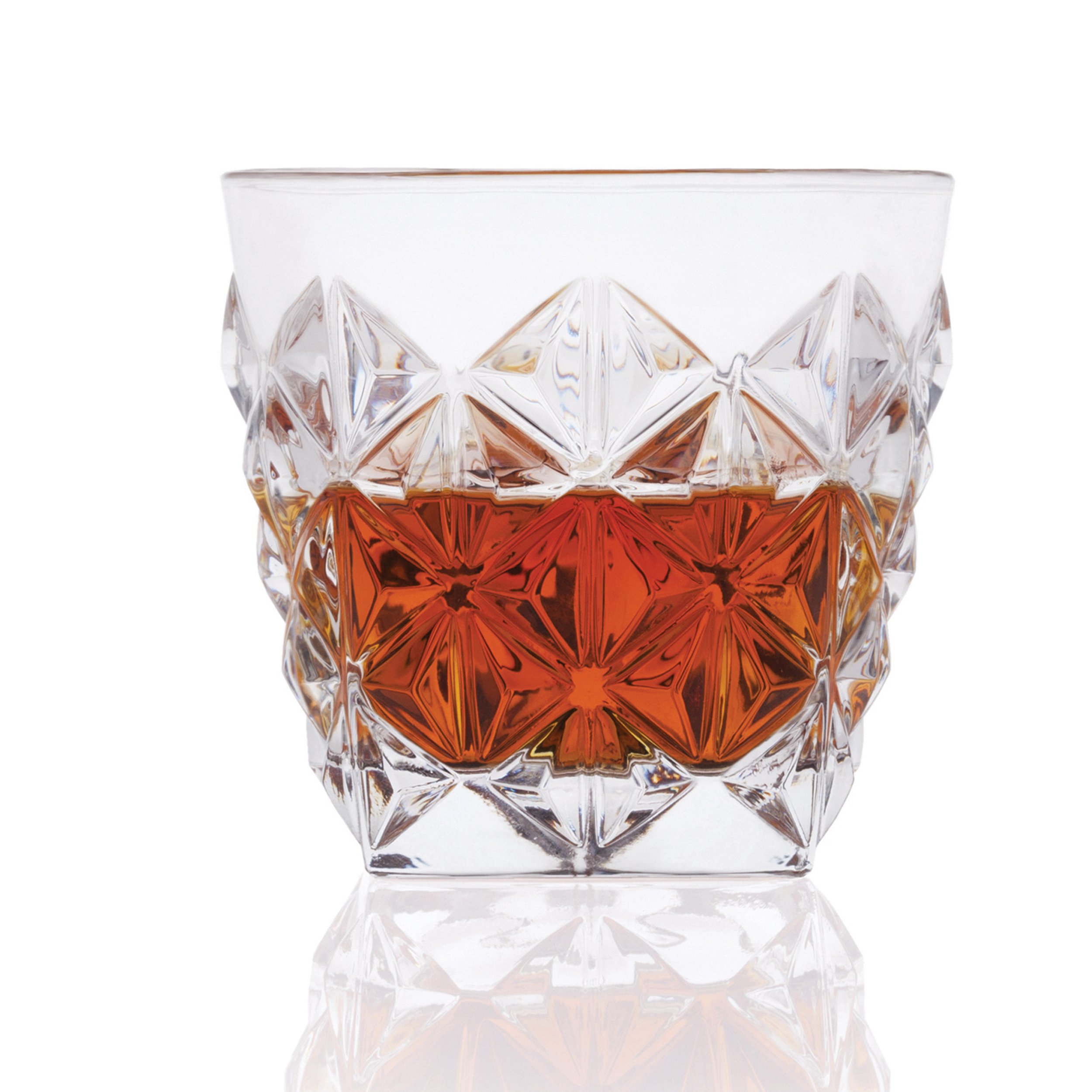 Lorren Home Trends Enigma Collection Double Old Fashion Glasses (Set of 6), One Size, Clear