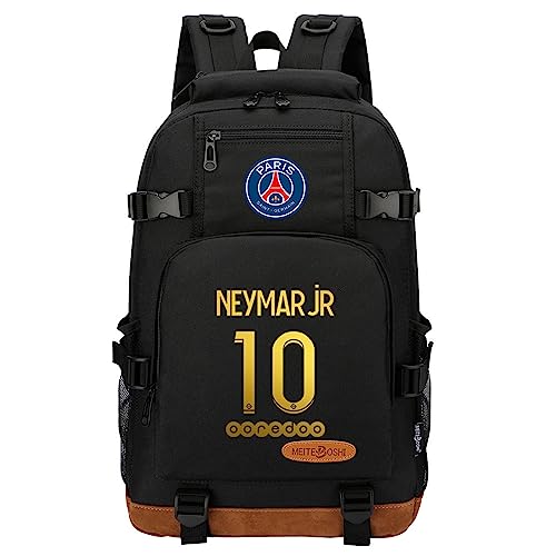 Teenager PSG Graphic Bookbag-Water Resistant Daypack Neymar Jr Durable Knapsack for Student