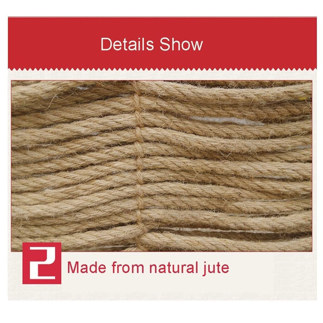OUYOXI Balcony Anti-Fall net Hemp Rope Child Safety Net Ceiling Decoration Net Hanging Clothes Net Partition Protection Net Rope Net Safety Net Thick Hemp Rope Net Dia 4mm Mesh 6cm(Size: