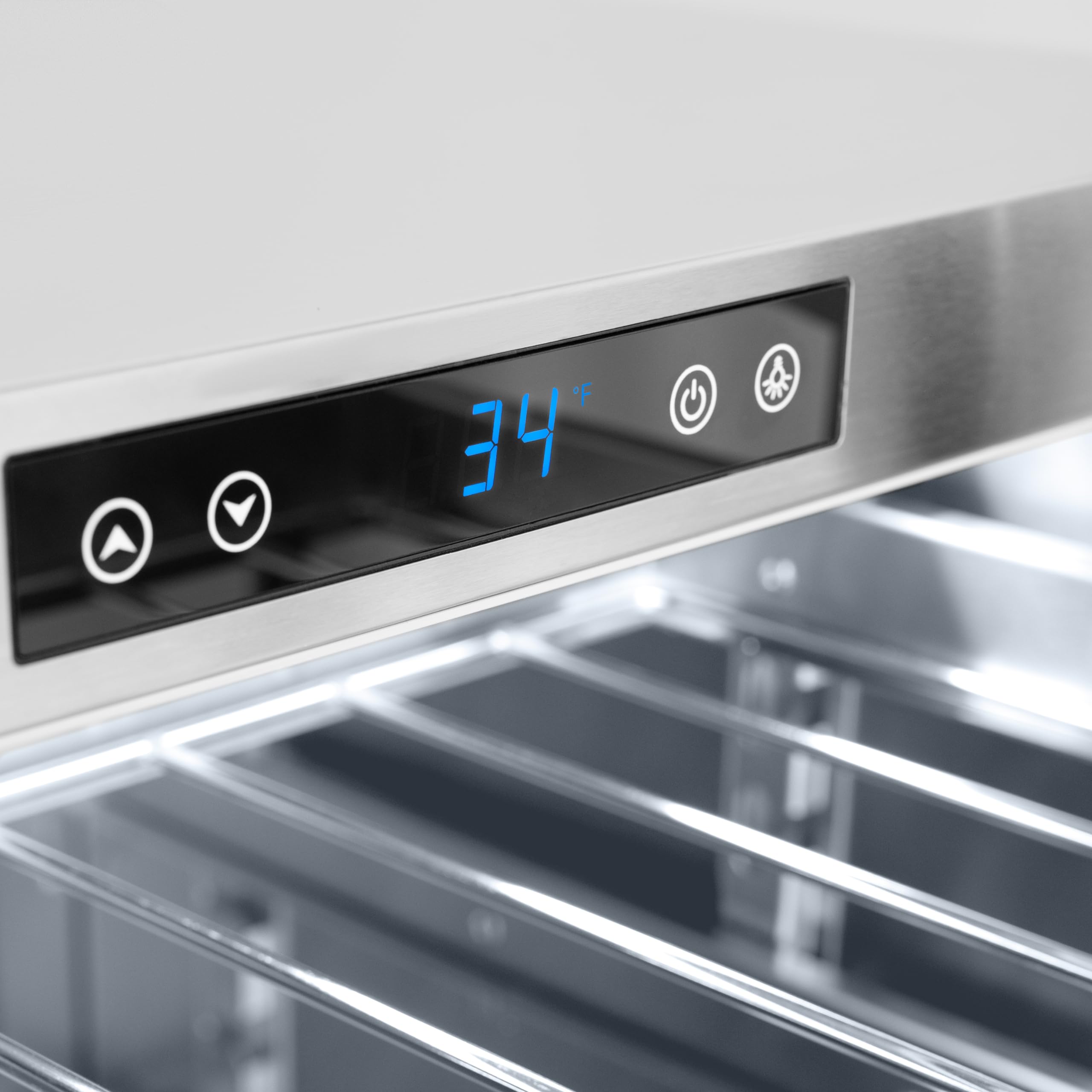 Z Line Kitchen and Bath ZLINE 24 in. Touchstone 151 Can Beverage Fridge With Panel Ready Glass Door (RBSPO-24)