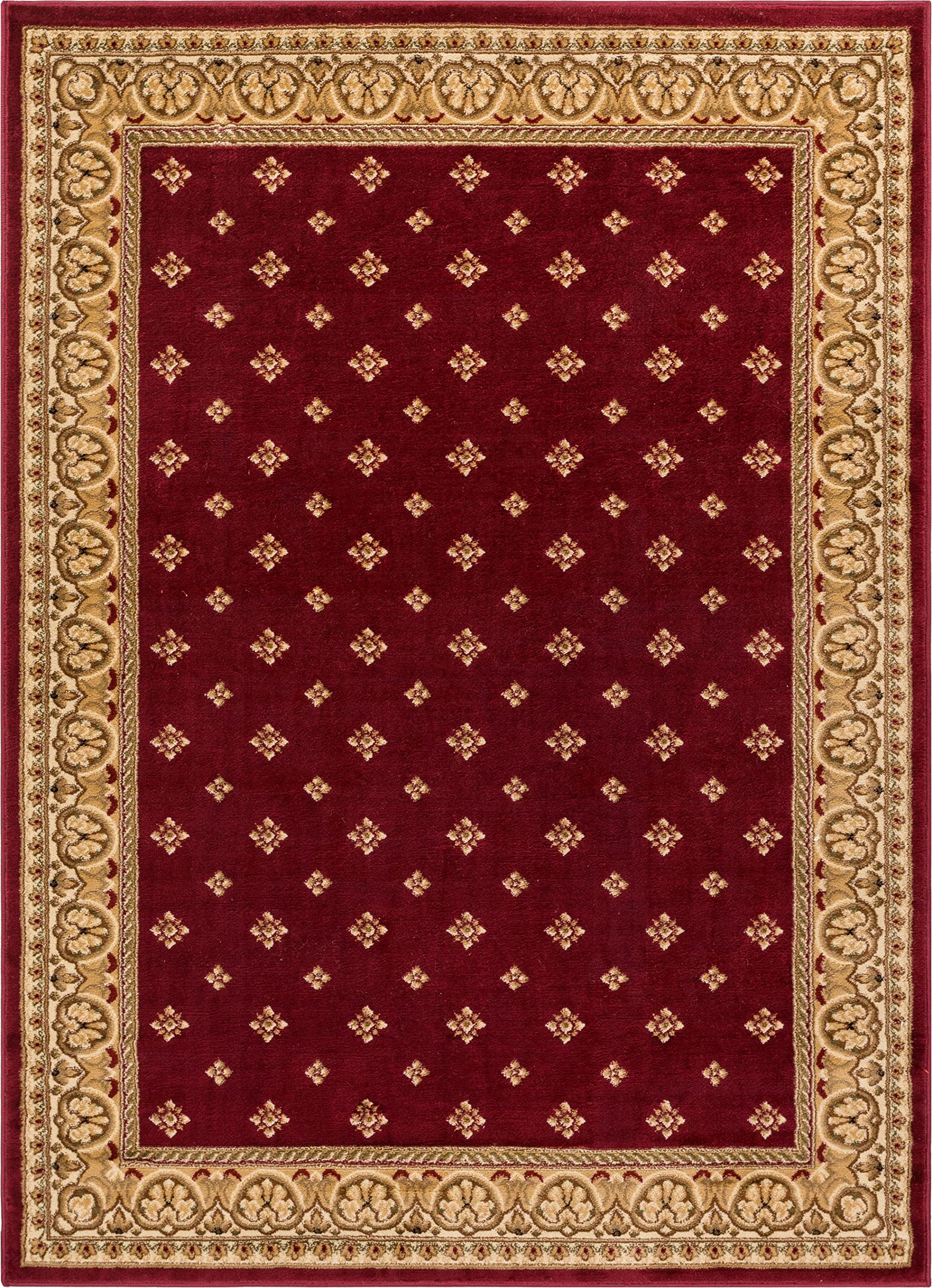 Well Woven Barclay Hudson Terrace Red Traditional Area Rug 5'3" X 7'3"